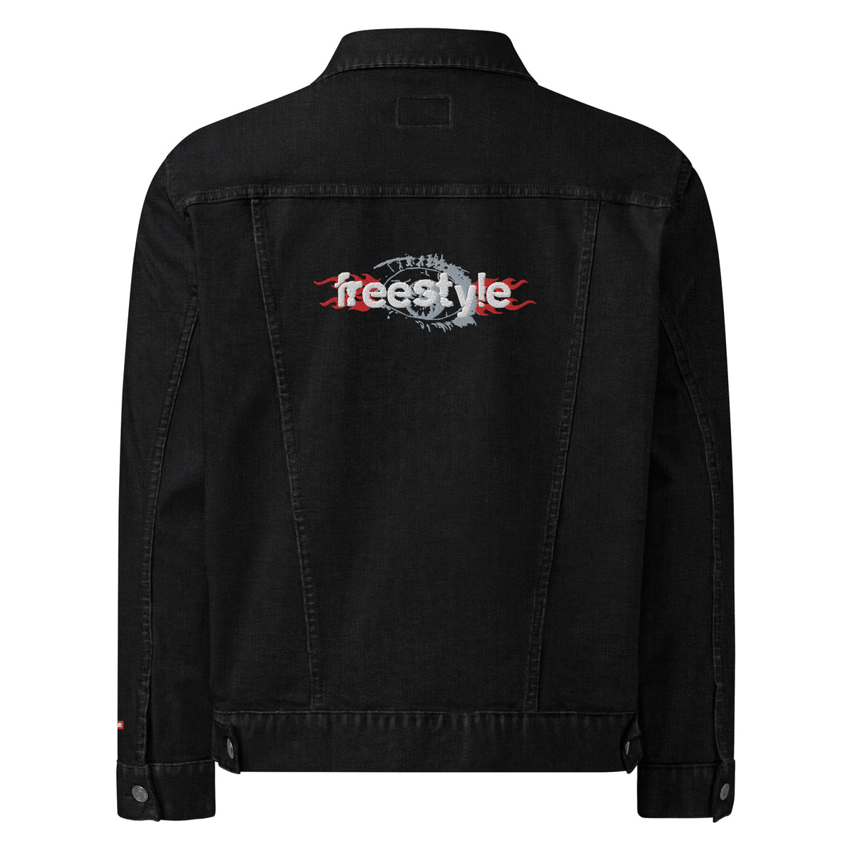Freestyle Eye In Flames Unisex Denim Jacket – Freestyle Clothing Brand